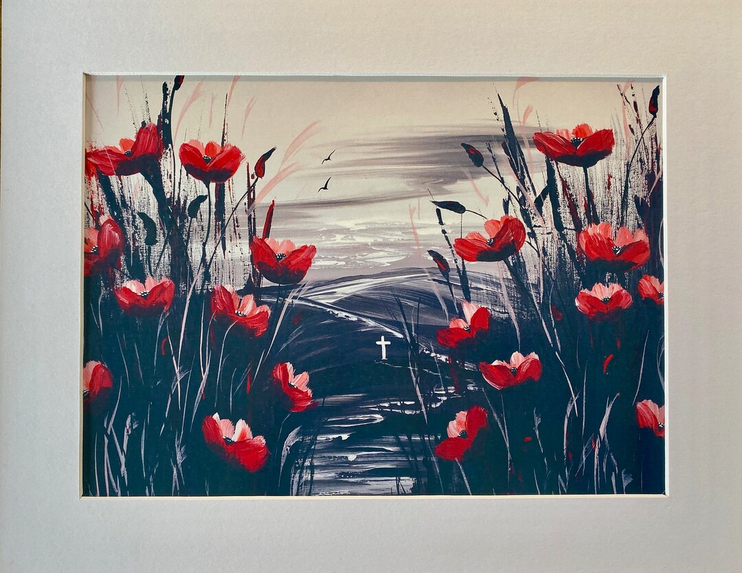 In Memory of the Many" , A4 and A3 Print From Original Painting, Poppy ...