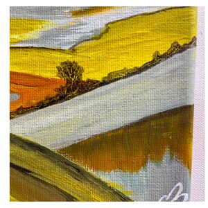 Autumnal Contrast - Past Meets Present/contemporary Square Abstract ...