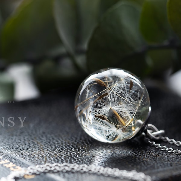 Dandelion Necklace - Etsy