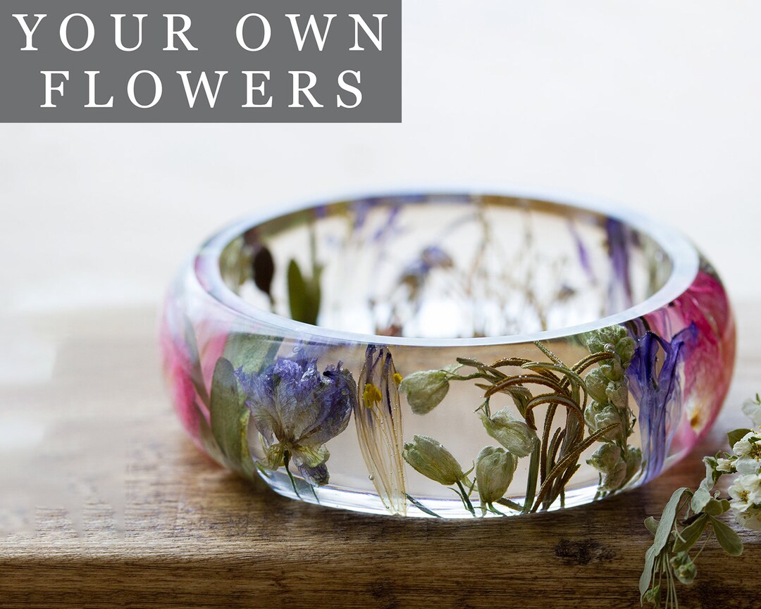 Custom Bangle / Flower Bangle / Customised Bridal Flowers / Gifts for ...