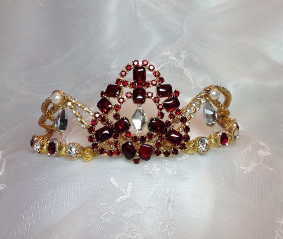 Juliette headpiece/tiara. Nutcracker Arabian. Raymonda. Red | Etsy