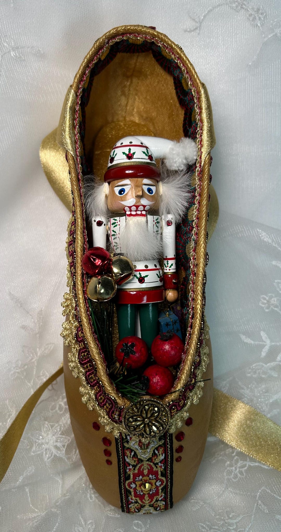 Nutcracker Themed Decorated Pointe Shoe. Nutcracker Ballet. Nutcracker ...