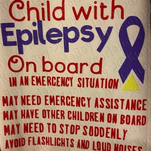 Epilepsy Vinyl Car Laptop Window Wall Decal - Etsy