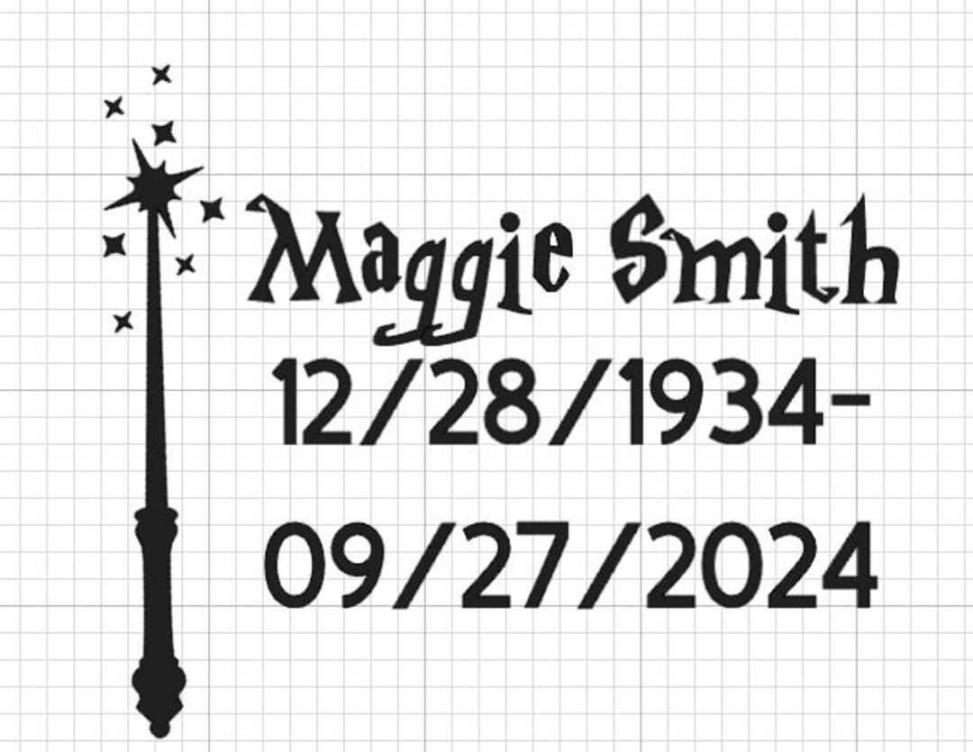 Wand Memorial Vinyl Decal Windows, Cars, Laptops, Mugs, Cups & Walls ...
