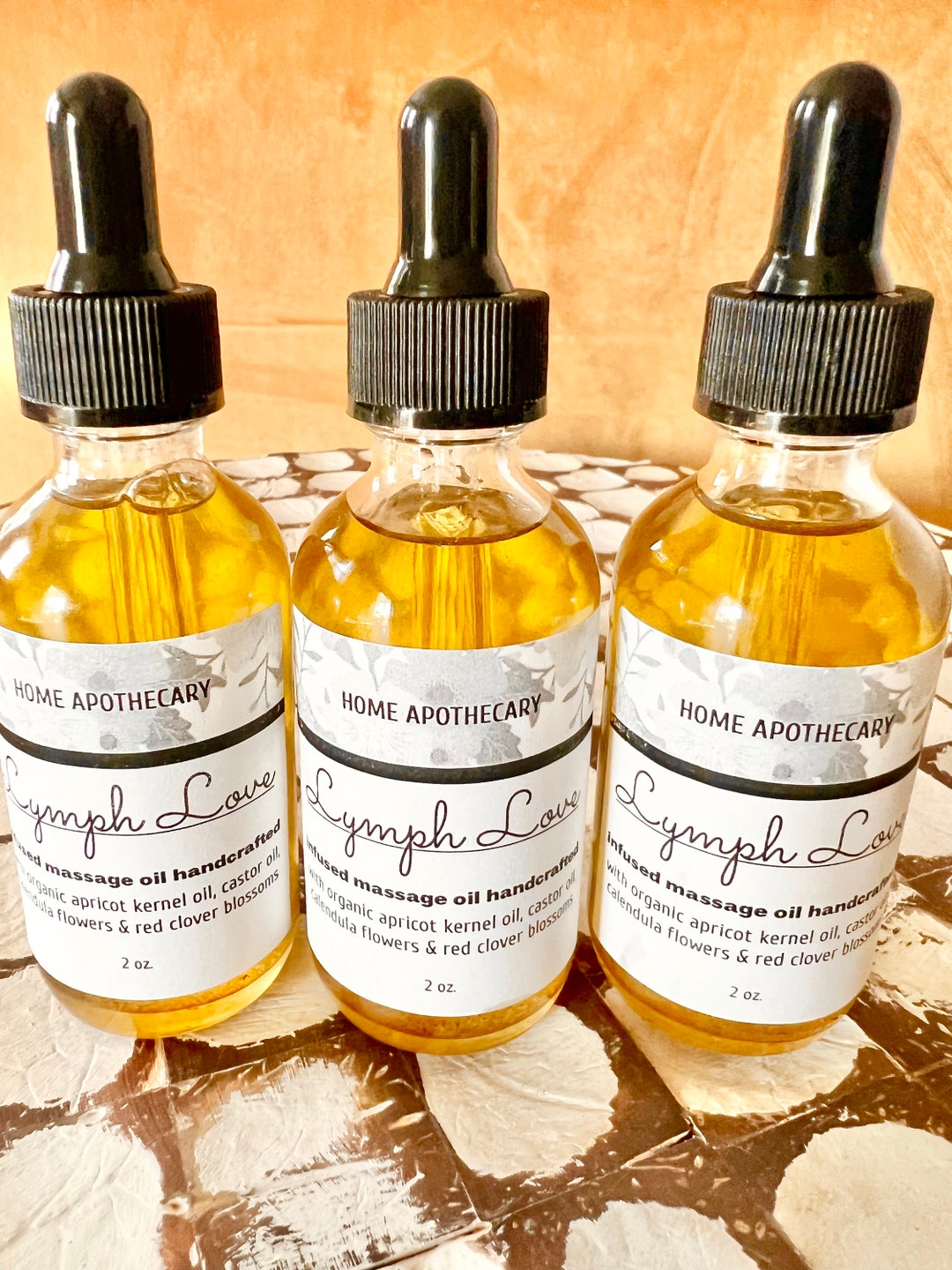 Lymph Love Massage Herbal Infused Calendula Red Clover Body Oil ...