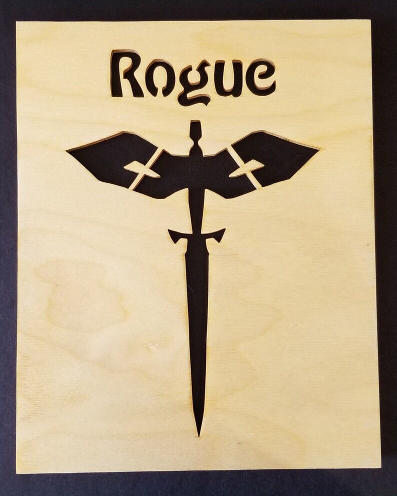 D&D Rogue Class Symbol Art Hanging | Etsy