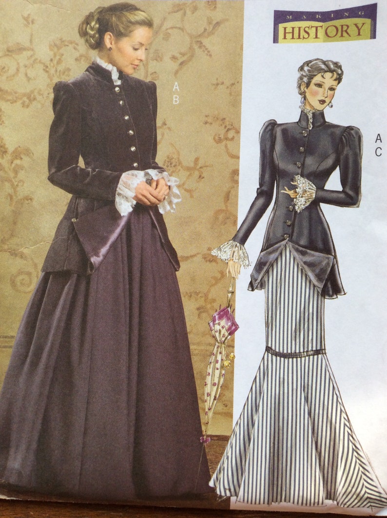Historical Edwardian Costume Early 20th Century Butterick 4954 Size 8 ...