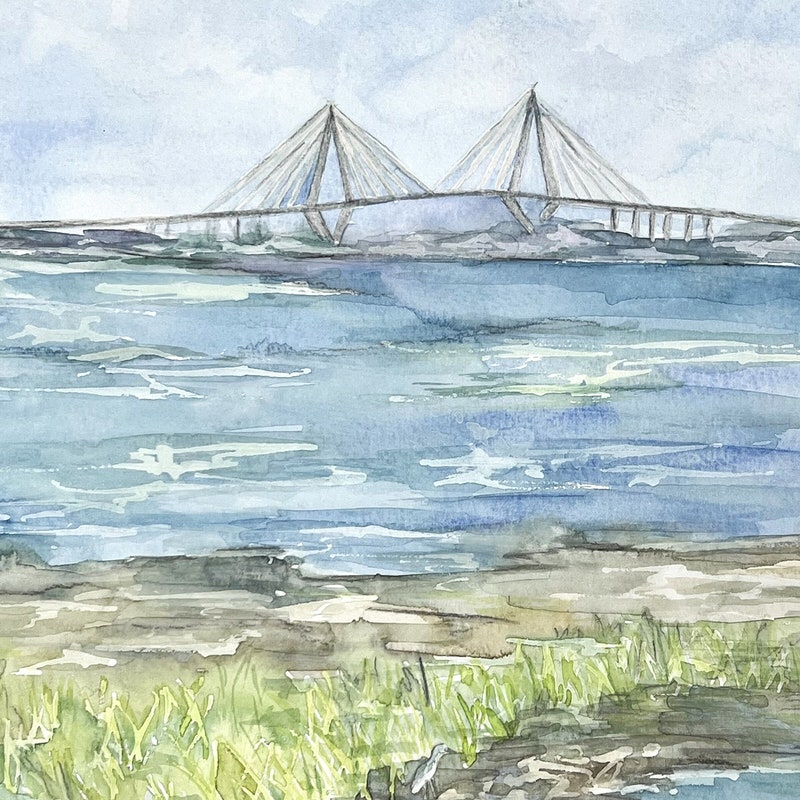 Ravenel Bridge Art - Etsy
