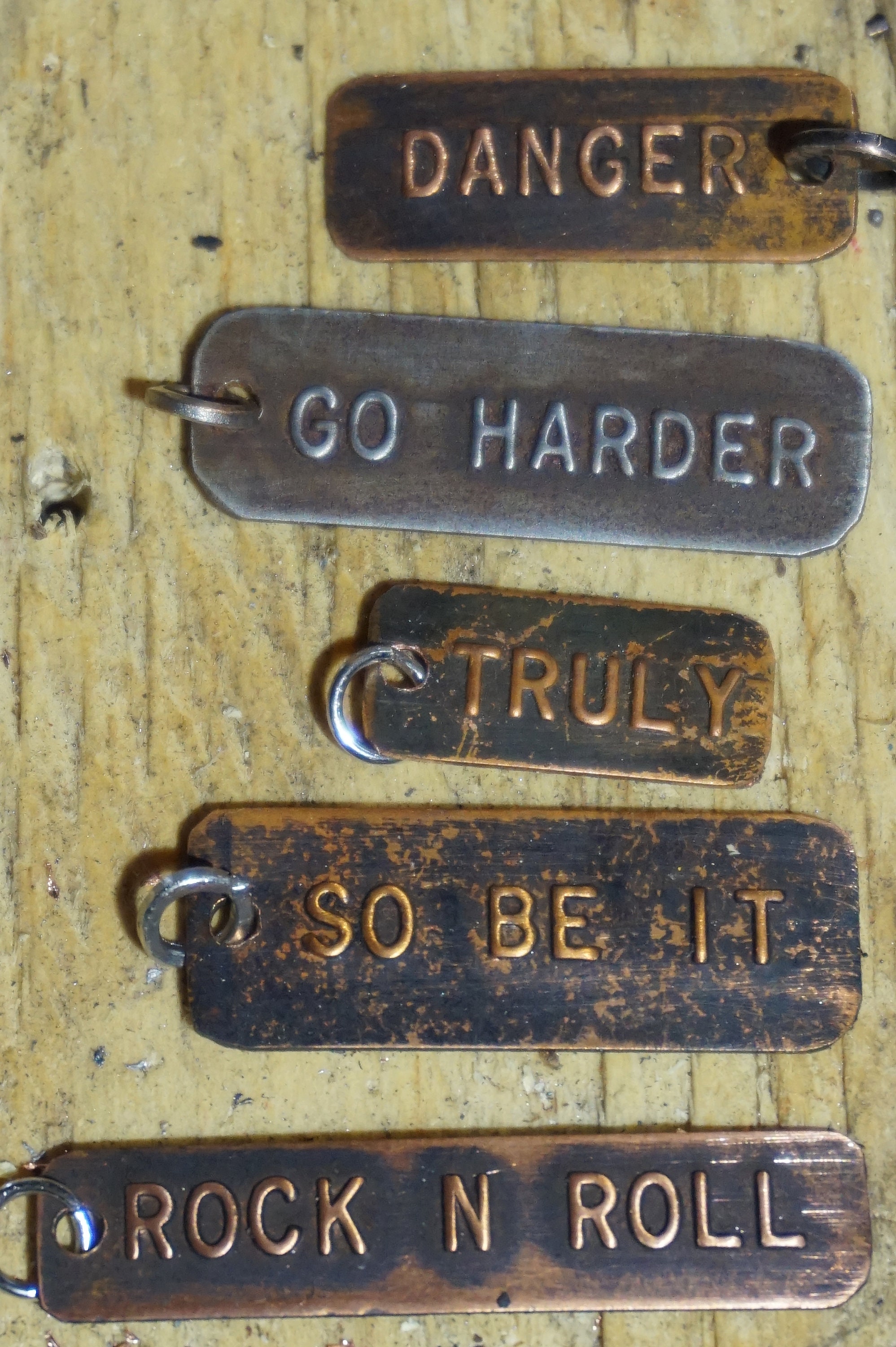 Custom metal charm or pendant from vintage Graphotype machine - Etsy.de