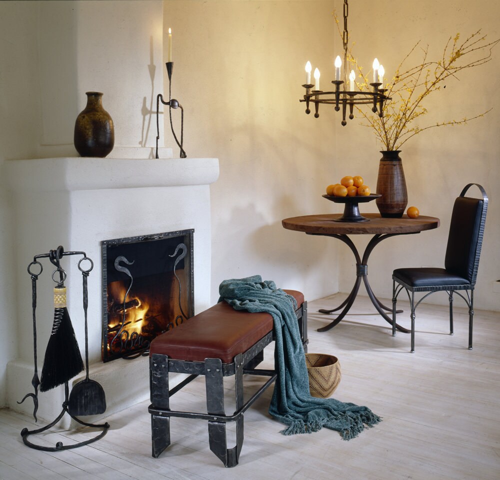 3 Tool Fireplace Set | Hand Forged | Recycled Steel - Etsy