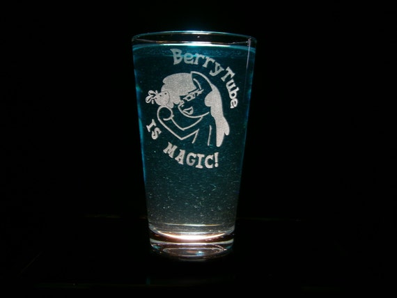 Berry Tube Pint Glass - Etsy