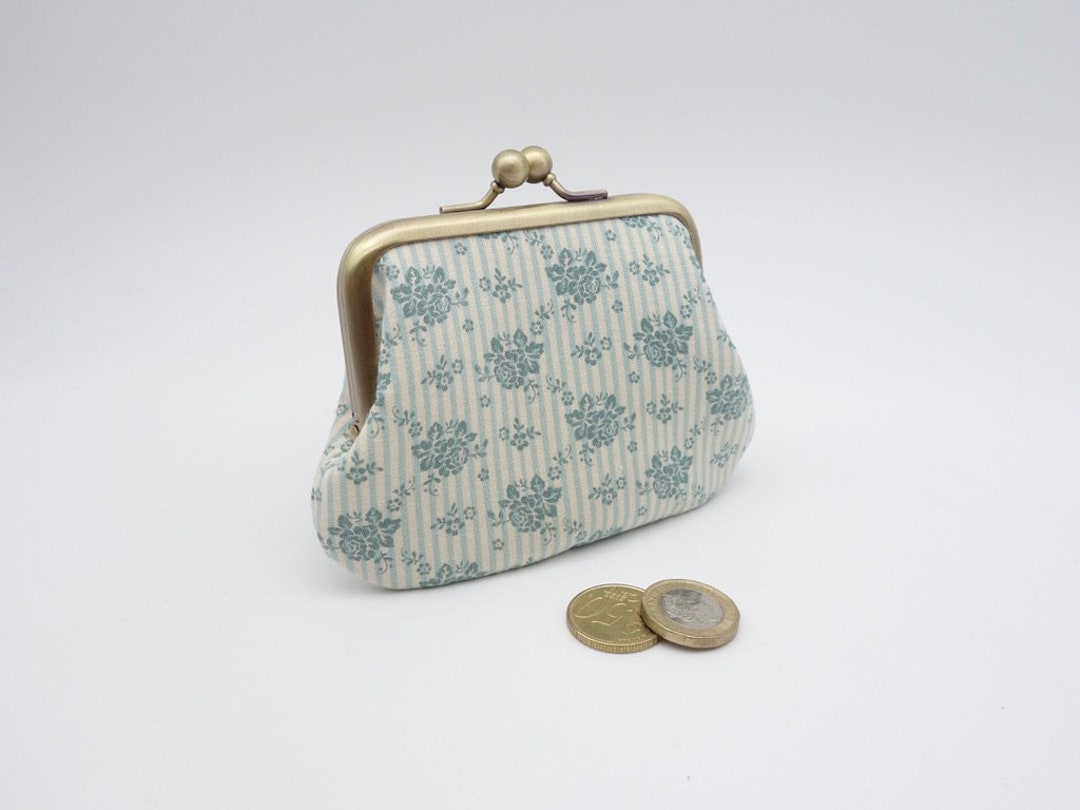 Twin Metal Frame Card and Change Purse, 2 Section Coin Purse, Mint ...