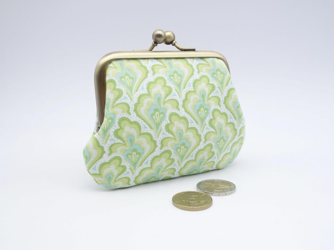 Double Kiss Lock Pastel Colors Coin Purse | Retro Metal Clasp Wallet ...
