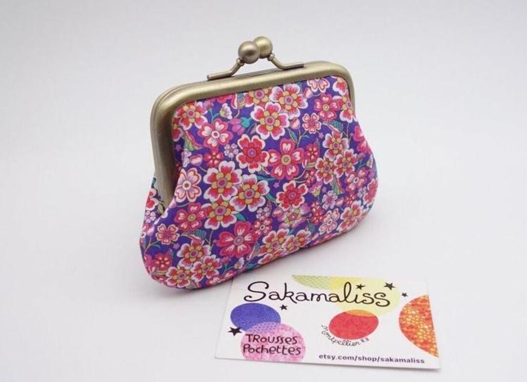 Twin Metal Frame Change Purse - Tana Lawn Liberty of London Fabric ...