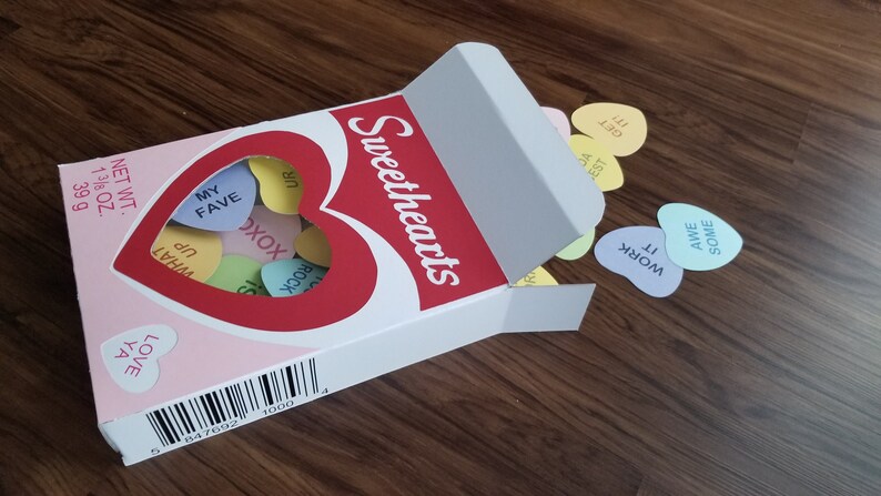 DIY Giant Candy Box .SVG file AND .pdf Tutorial Booklet | Etsy