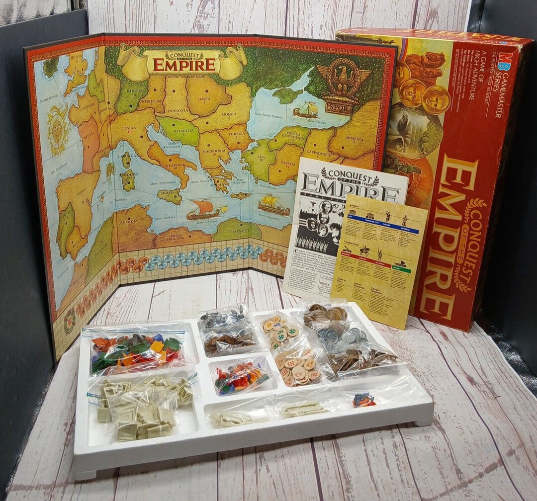 Conquest of the Empire Board Game 1984 Gamemaster Series Milton Bradley ...