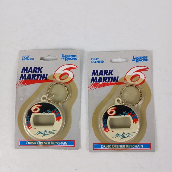 Vtg Nascar Mark Martin Legends of Racing Drink Opener… - Gem