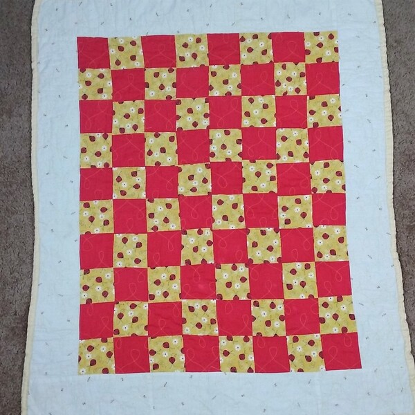 Ladybug Baby Quilt - Etsy