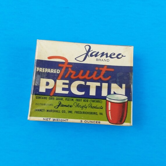 Vintage 1950s Janco Fruit Pectin Box Full Sealed Original | Etsy