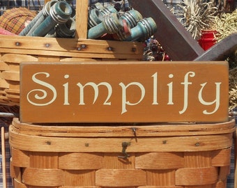 Simplify Sign | Etsy