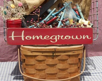 Homegrown Sign | Etsy