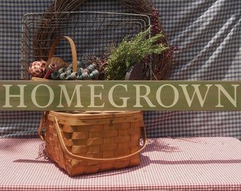 Homegrown Sign | Etsy