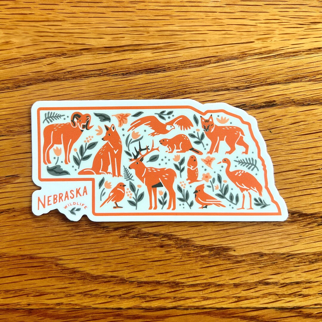 Nebraska Wildlife Sticker - Etsy