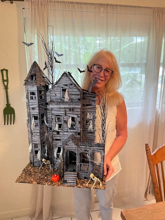 Cardboard Miniature Haunted House
