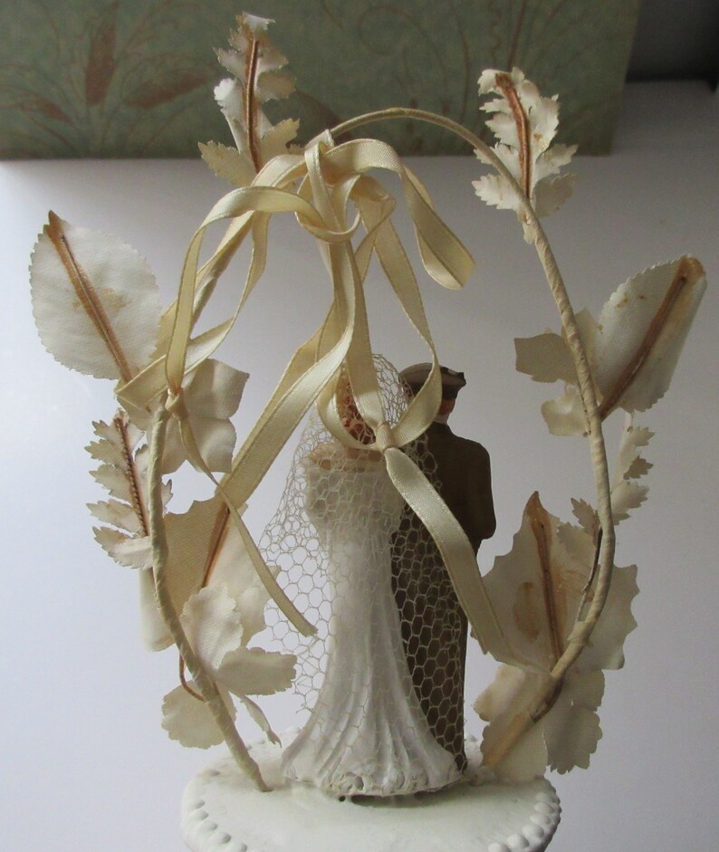 Vintage WWII Cake Topper Army War Bride Military 1940's - Etsy