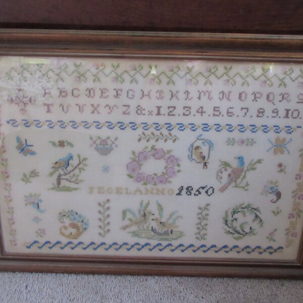 Antique Sampler - Etsy