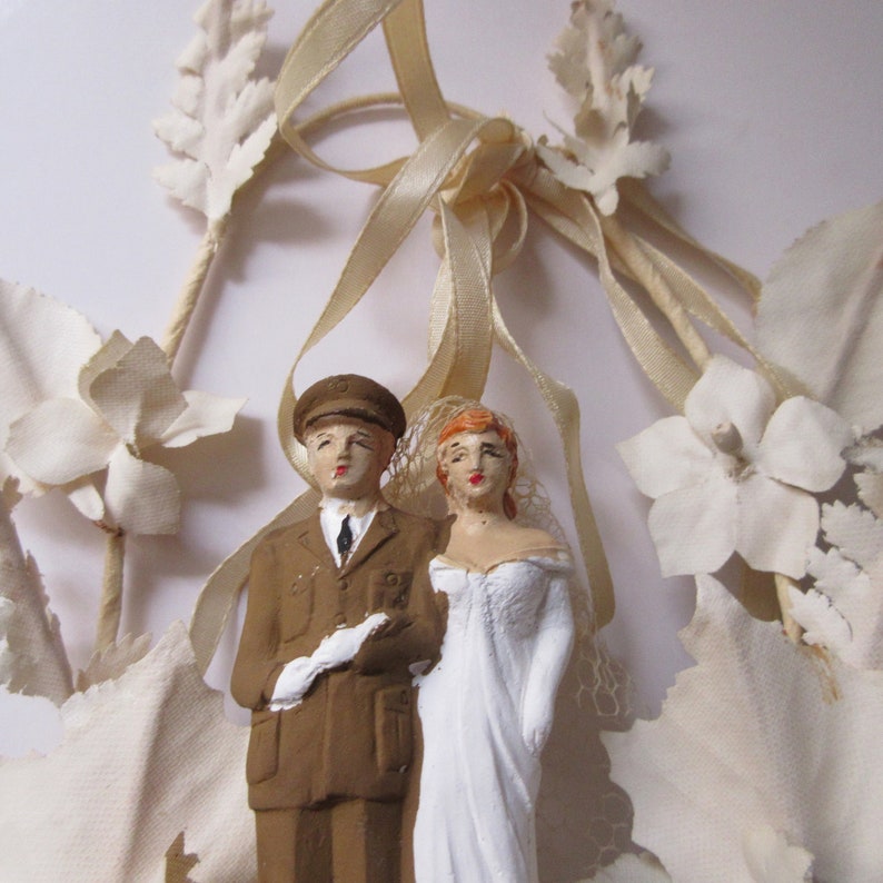 Vintage WWII Cake Topper Army War Bride Military 1940's - Etsy