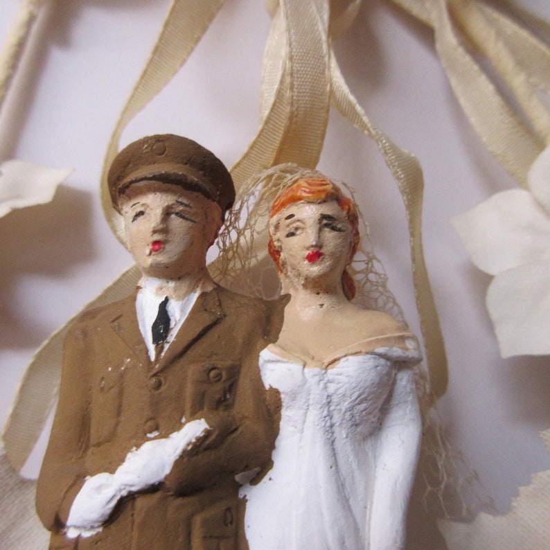 Vintage WWII Cake Topper Army War Bride Military 1940's - Etsy
