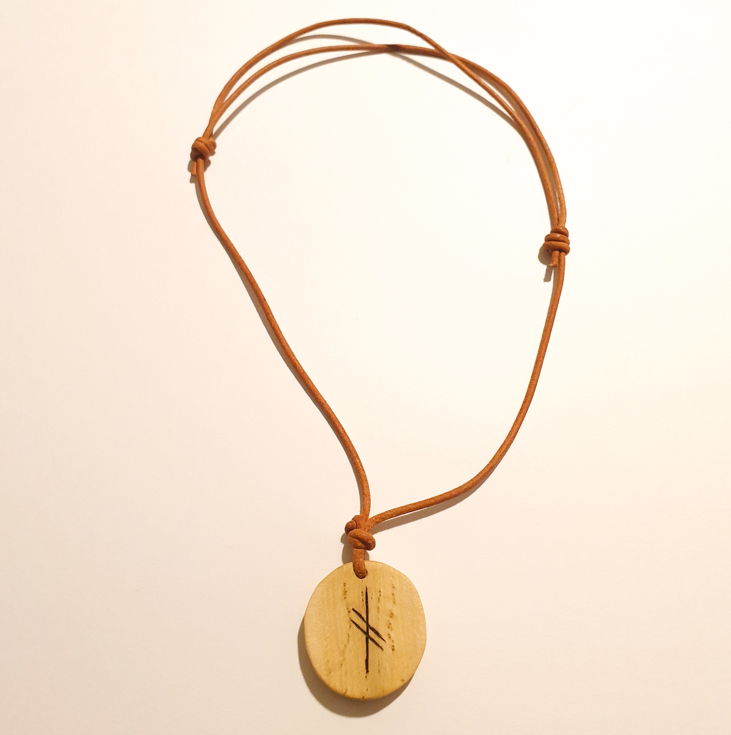 Wooden Ogham Sign Necklace, Birth Tree - Etsy