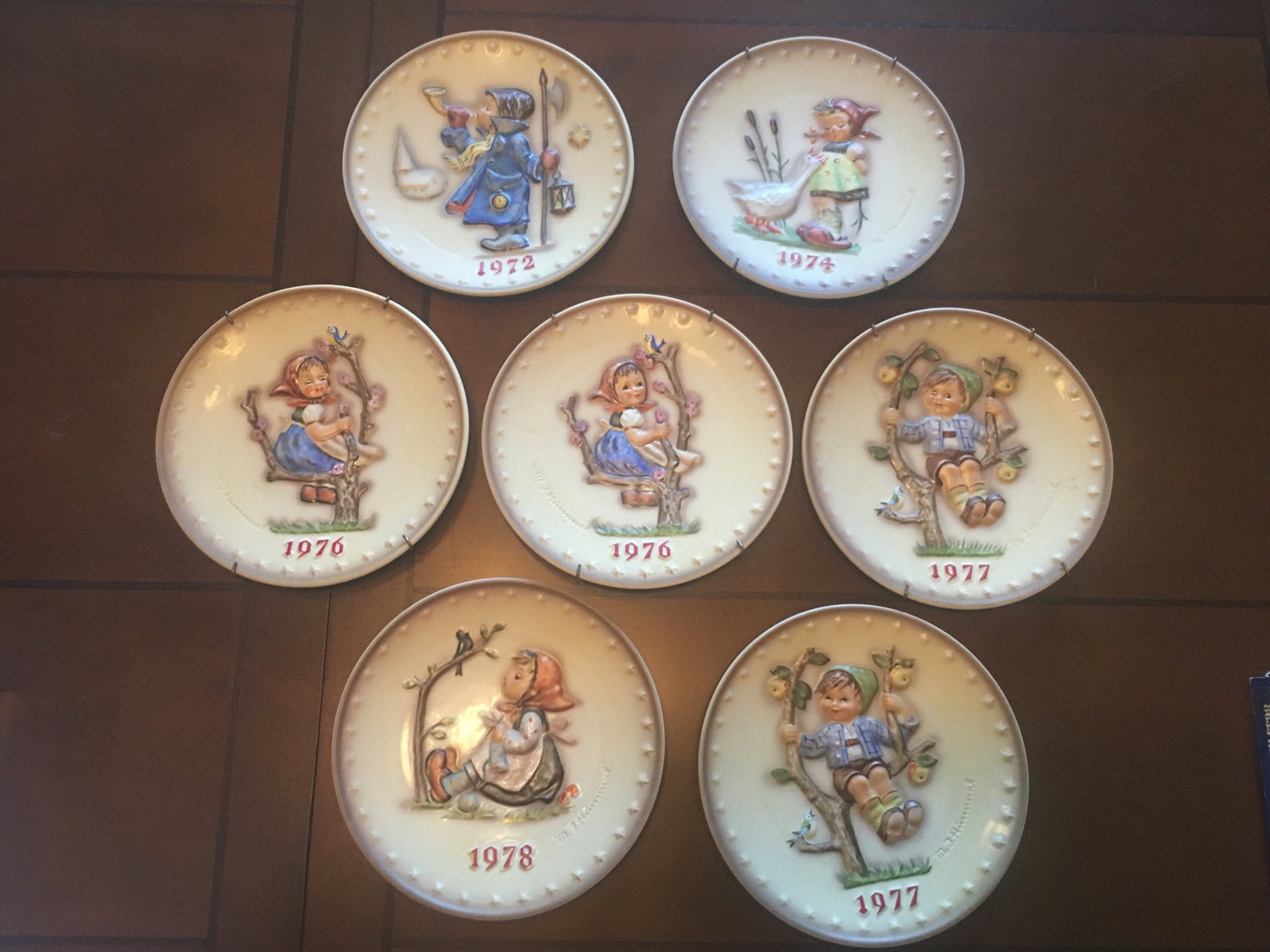 Hummel Plate Collection, Commemorative Annual SET of Seven (7 ...