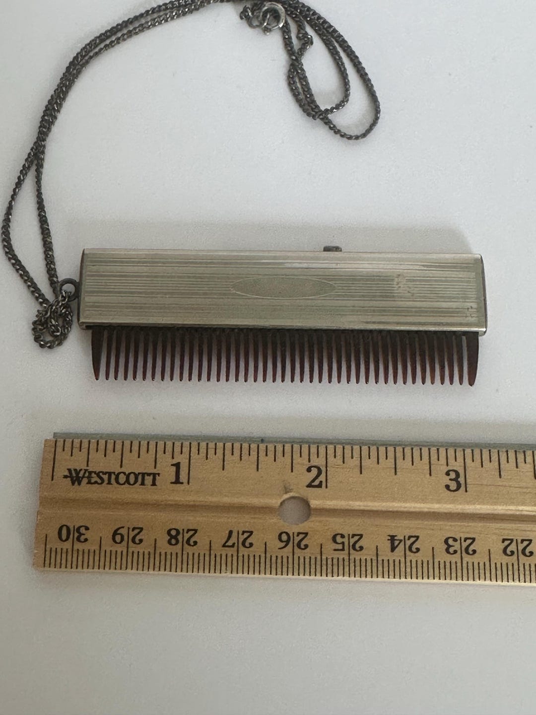 Antique Retractable Comb With Chain - Etsy