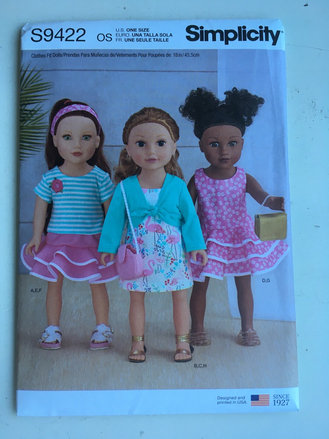 Simplicity 9422/9002 American Girl 18 Doll Clothes - Etsy