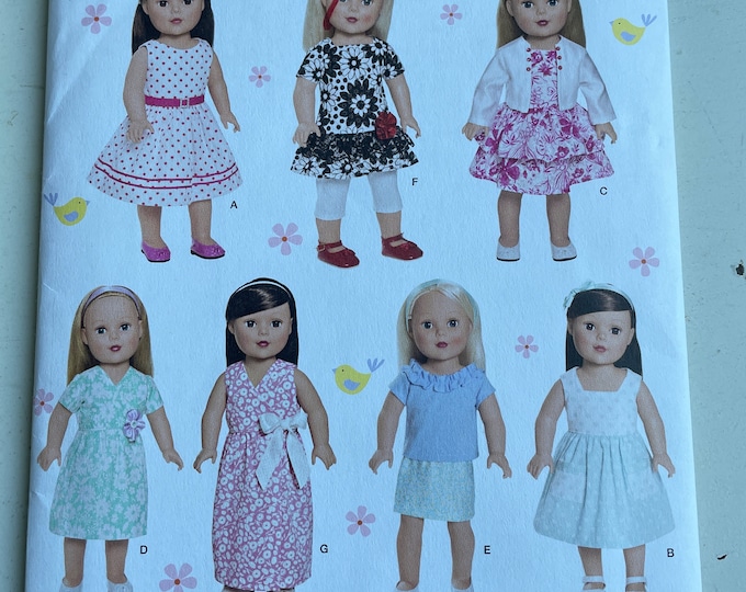 Uncut Simplicity Sewing Pattern 1484 Dianne Morin Designs 18 in Doll ...
