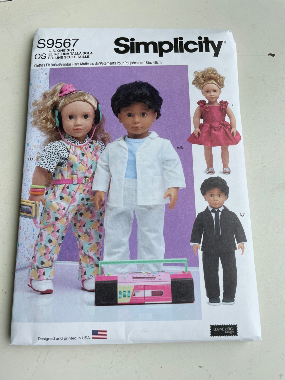 Simplicity 9567 American Girl/boy Doll 18 Clothes Pattern New Release ...