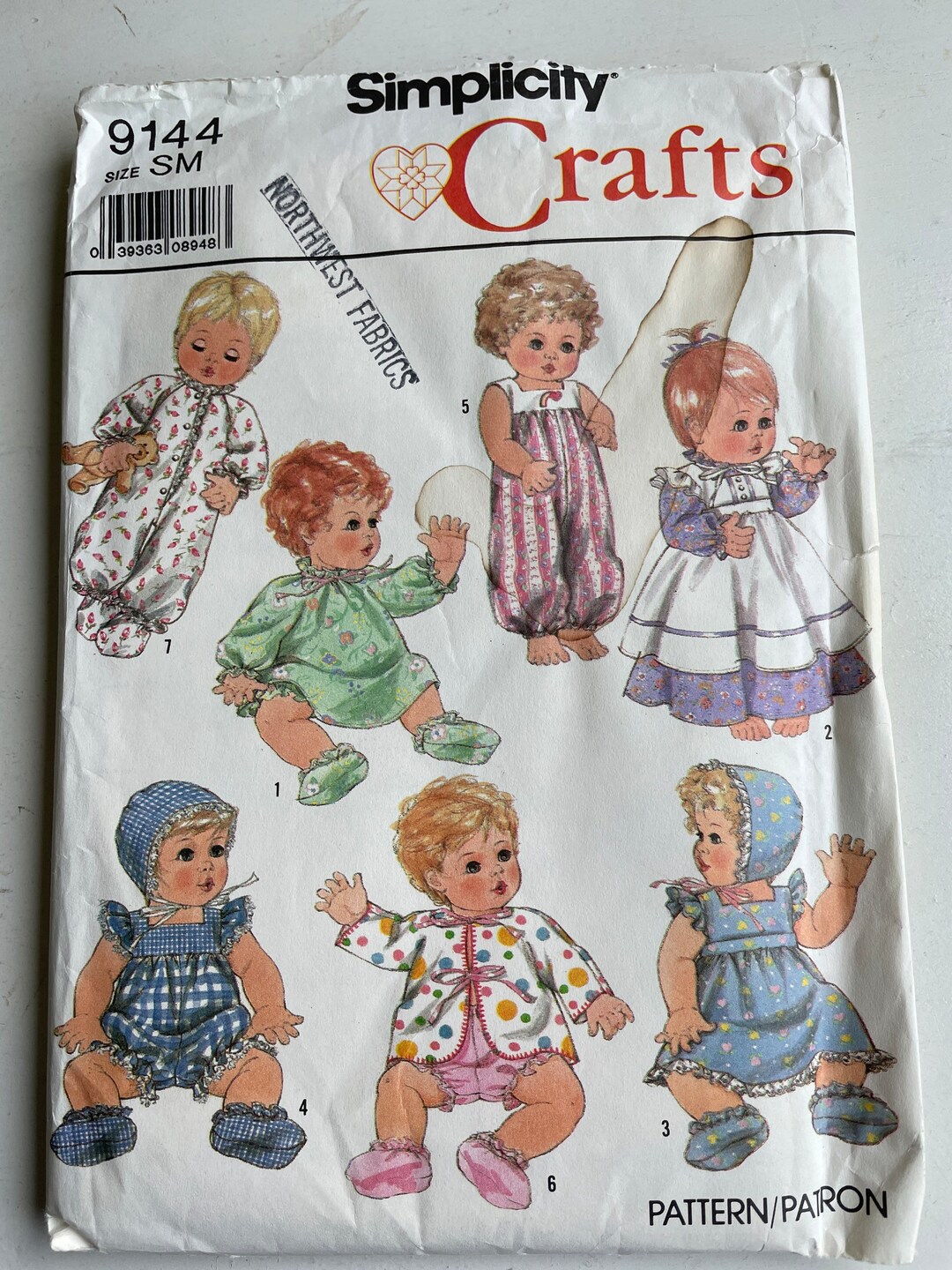 Simplicity 8700/9144 13-14 Baby Doll Clothes Pattern UNCUT - Etsy