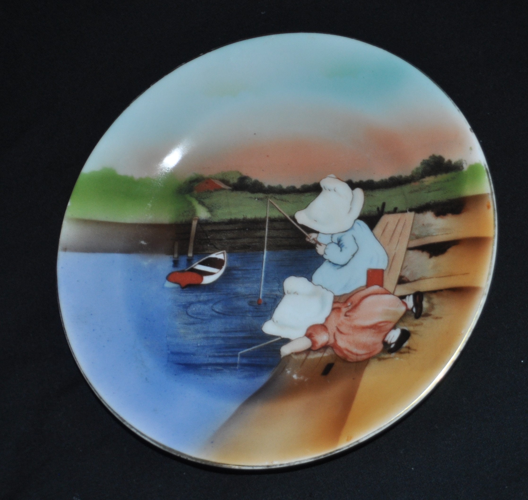 Rare Original Antique Sunbonnet Babies Plate Trio Made in Germany ...