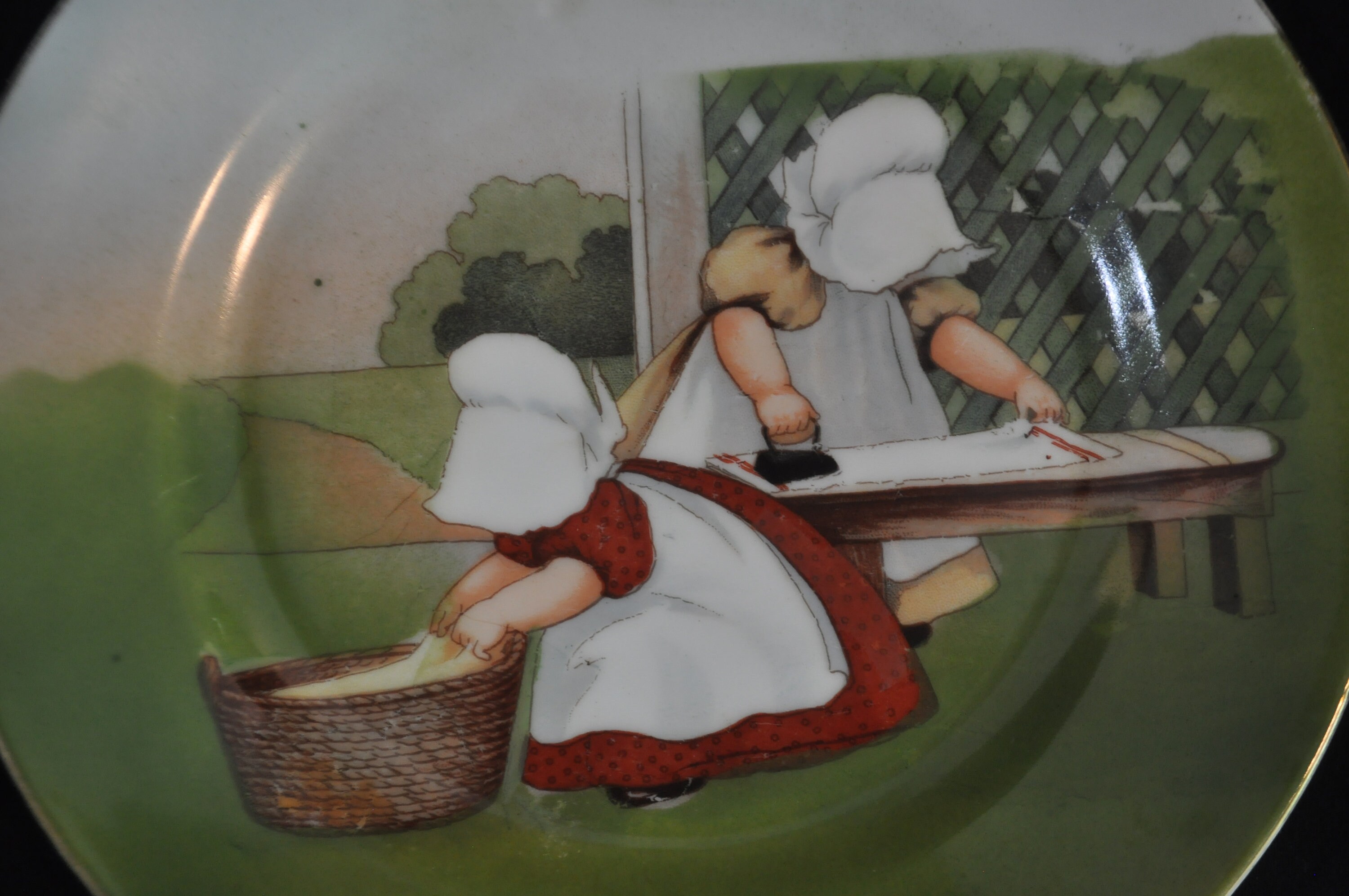 Rare Original Antique Sunbonnet Babies Plate Trio Made in Germany ...