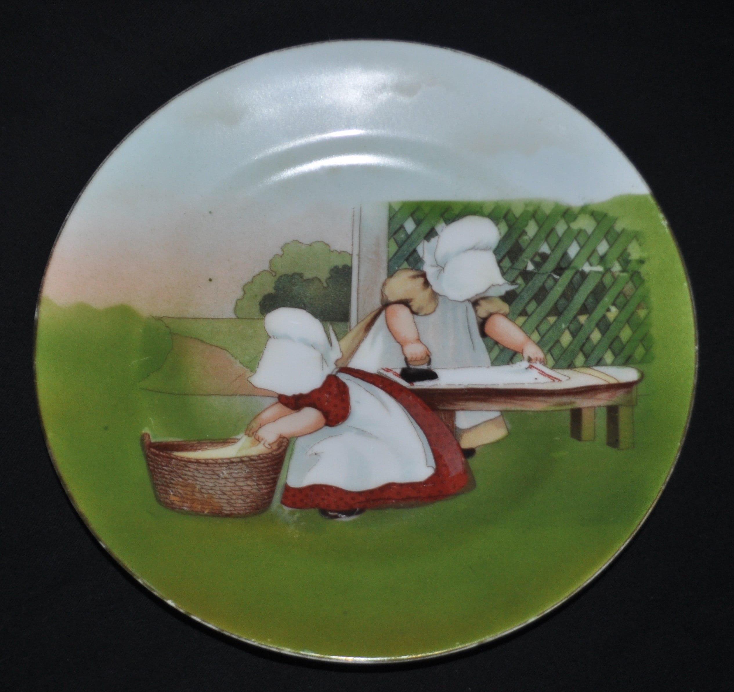 Rare Original Antique Sunbonnet Babies Plate Trio Made in Germany ...