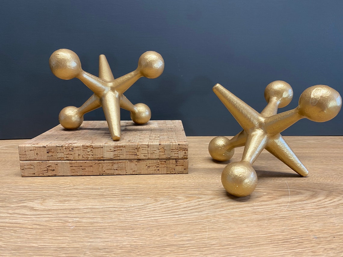 Gold Jacks Home Decor Unique Mid Century Modern Style Jacks - Etsy