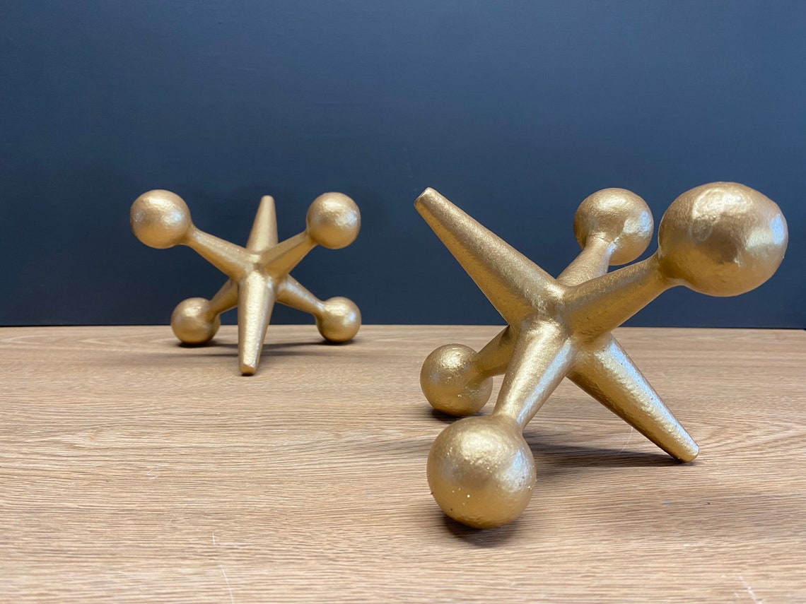 Gold Jacks Home Decor Unique Mid Century Modern Style Jacks - Etsy