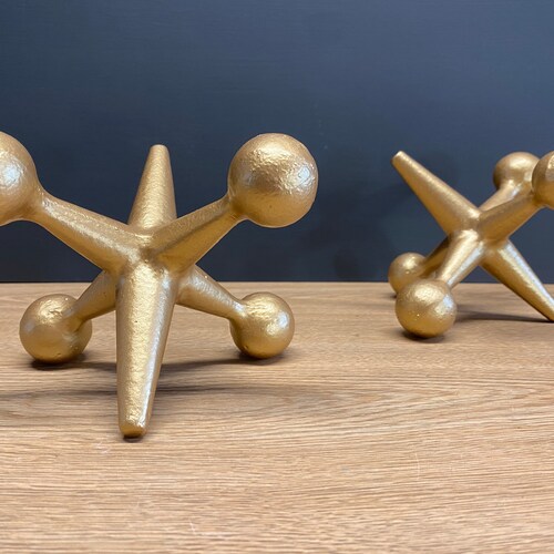 Gold Jacks Home Decor Unique Mid Century Modern Style Jacks - Etsy
