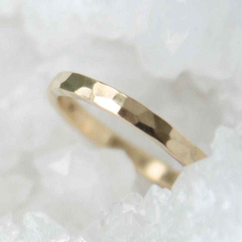 Hammered Gold Ring - Etsy