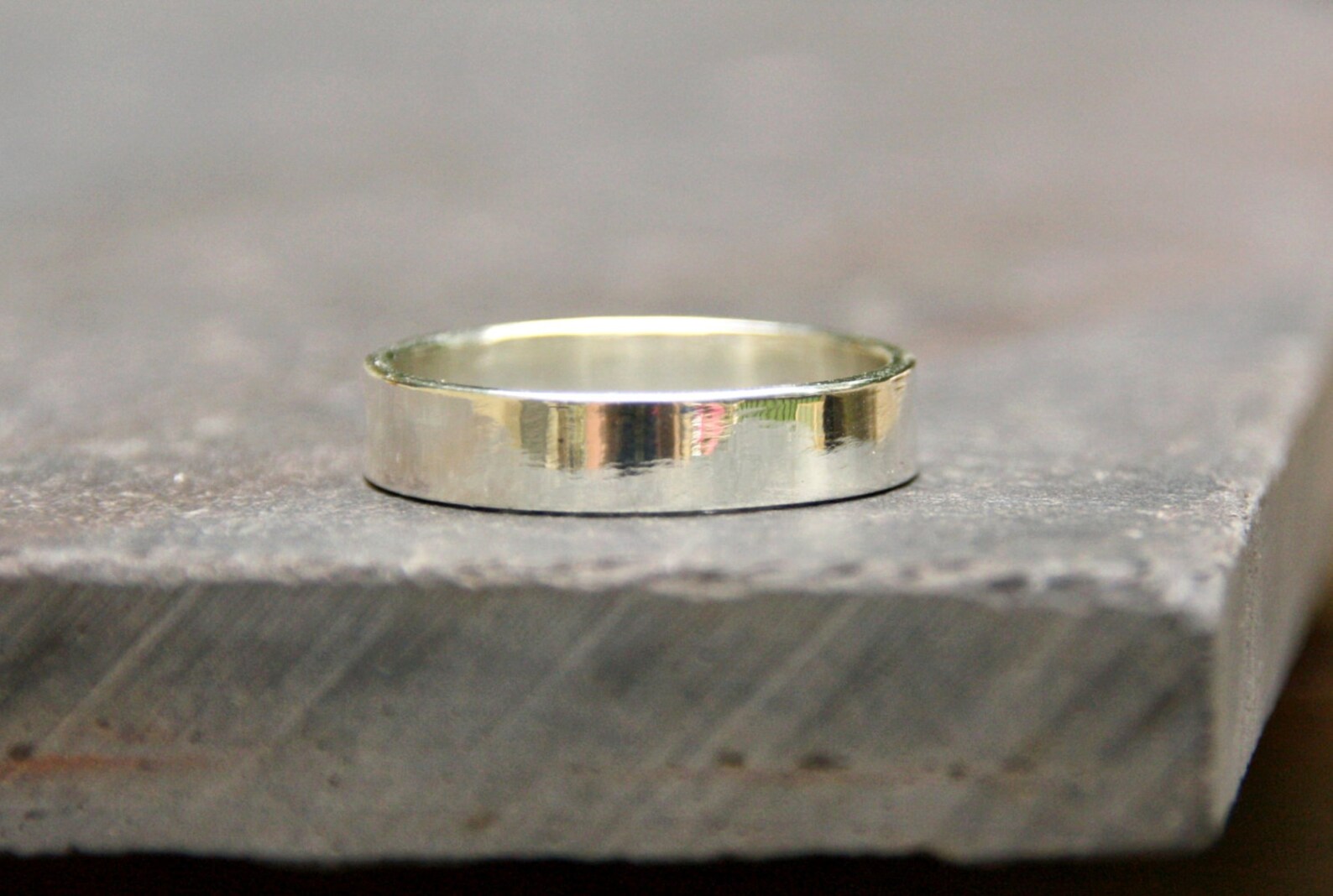 Smooth Silver Ring Recycled Sterling Silver Band 5mm - Etsy