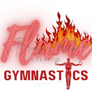 Flame Gymnastics Mens Team Design I PNG - Etsy