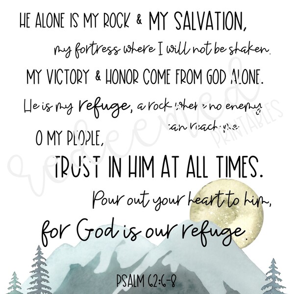 Psalm 62 - Etsy