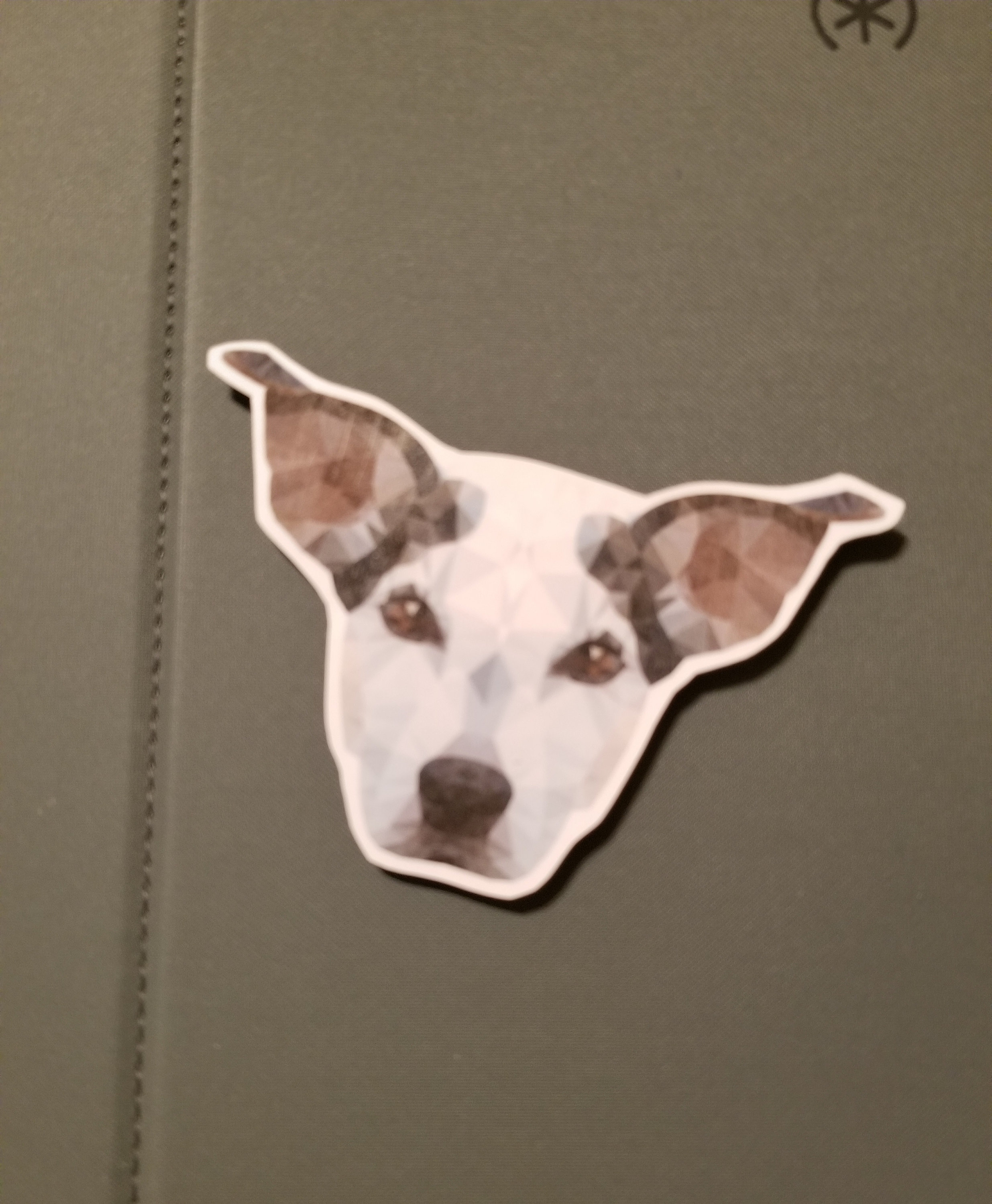 Jack Russel Dog Sticker Diseño abstracto Die-Cast Sticker/Vinyl Sticker ...